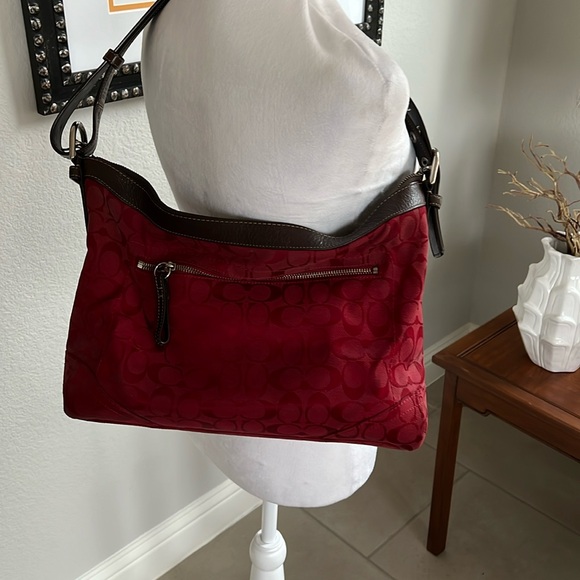 Coach | Bags | Coach Signature C Red Purse Handbag | Poshmark